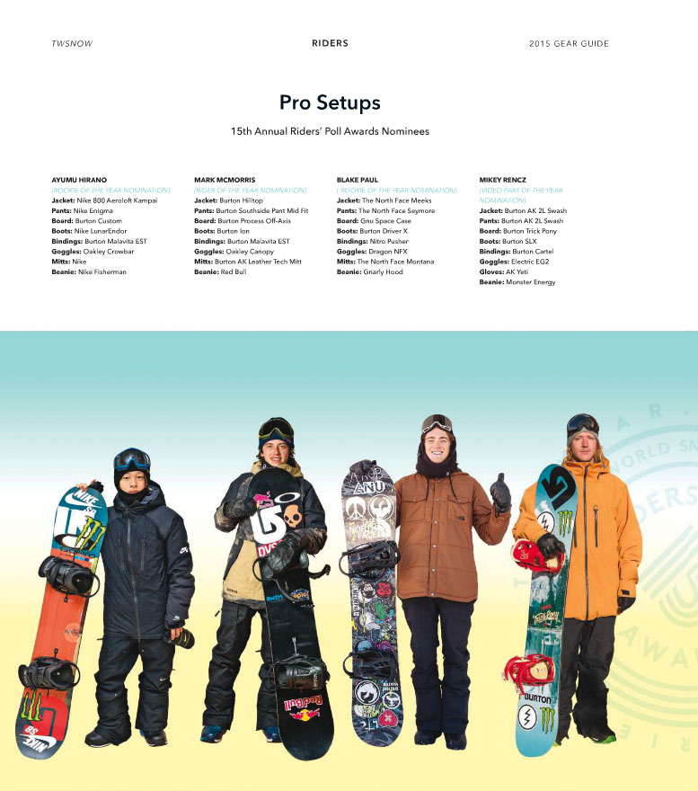Transworld SNOWBOARDING Gear Guide 2014 – Mervin Manufacturing