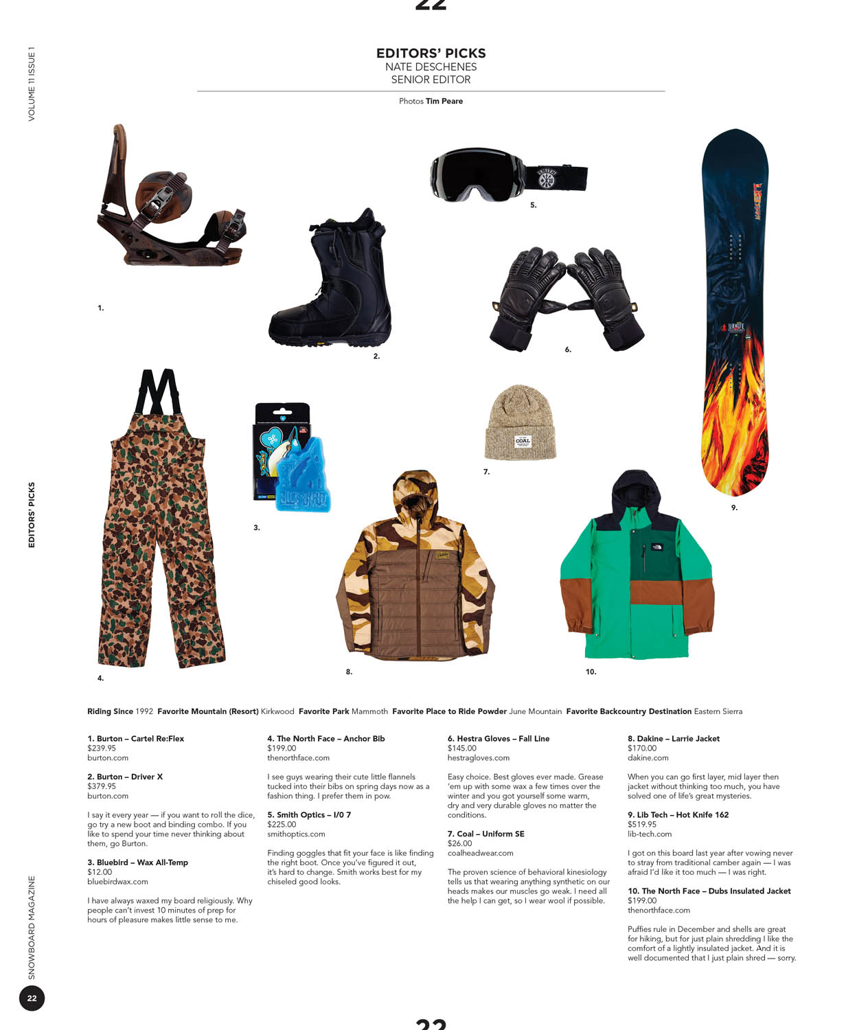 Snowboard Mag Coverage September Issue – Mervin Manufacturing